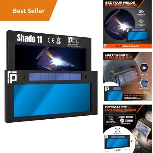 Auto Darkening Welding Lens 2x4 Shade 11 | Solar Powered True Color ...