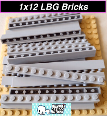 LEGO 1x12 Light Bluish Gray Brick City Creator Building House Star Wars ...