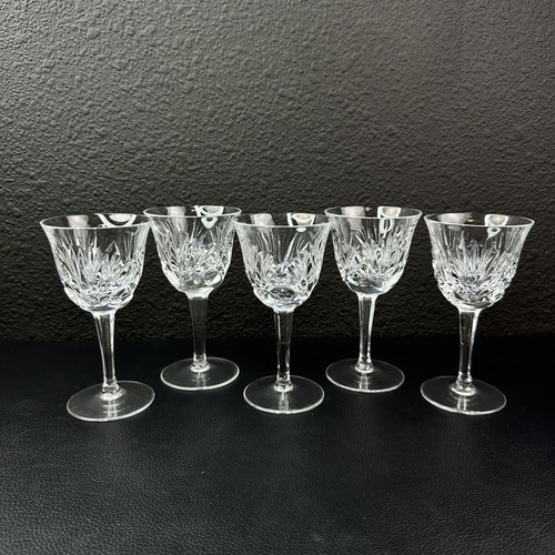 5 Vtg Gorham Cherrywood Crystal Cordial Glasses Sherry Glass Set 4 7/8 ...