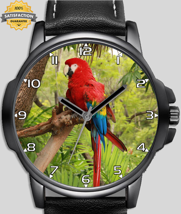 Colourful Beautiful Parrot Unisex Wrist Watch Unique Rare Gift | eBay