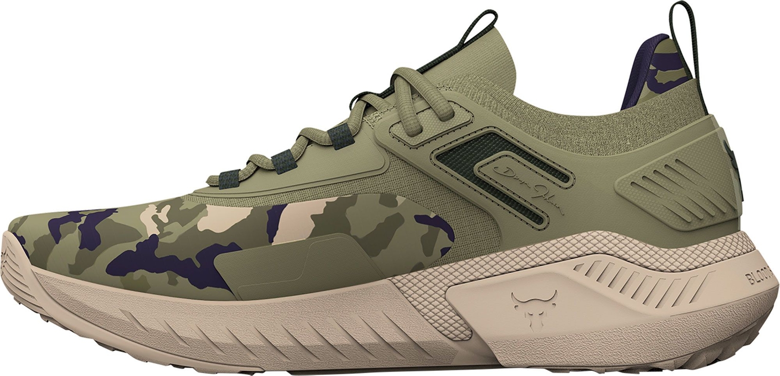 Under Armour Project The Rock 5 Training Shoe Green Camo UA 2022 NEW | eBay