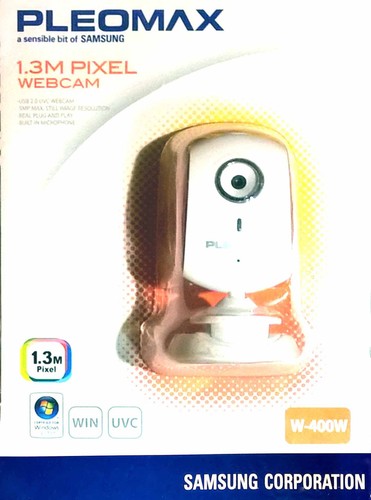 PLEOMAX, Webcam, 1.3M Pixel Webcam, W-400W, Samsung Corporation, USB ...