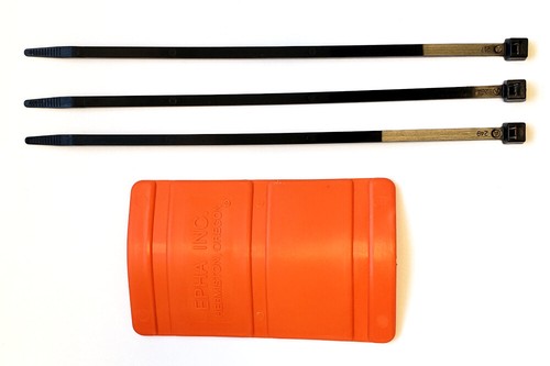 HW EPHA4O - Epha 4'' Long X 2-1/2'' Wide Orange Hose Guard with Zip ...