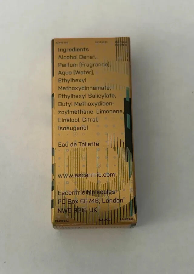 Escentric Molecules Molecule 01 + Guaiac Wood EDT Mini Sample size 2 ml ...