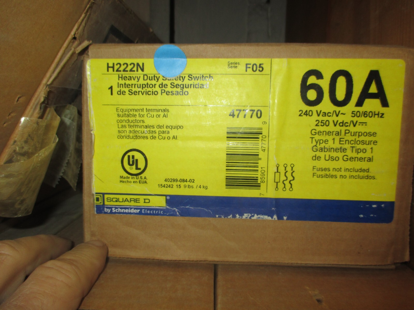 SQUARE D H222N DISCONNECT | eBay