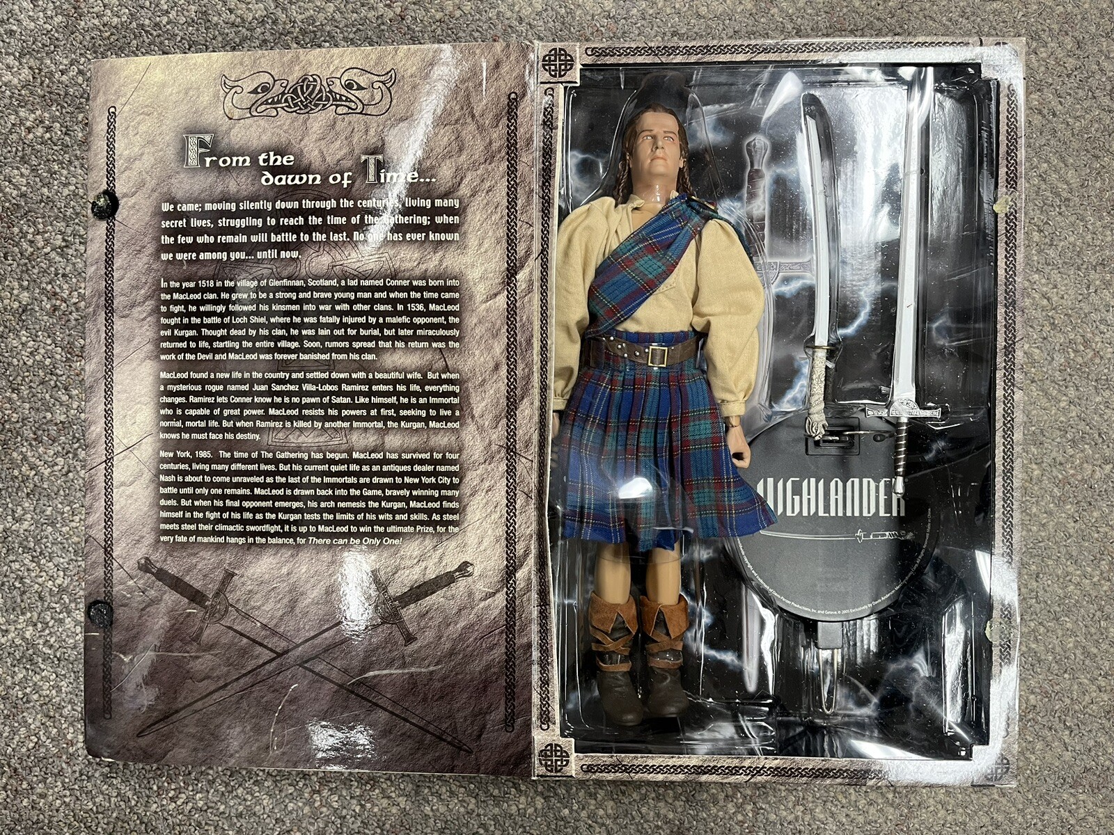 + Sideshow Collectibles 2005 Highlander Origins Conner MacLeod Figure ...
