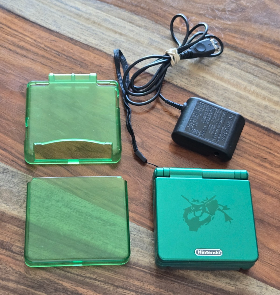Nintendo Gameboy Advance SP GBA Pokemon Rayquaza Edition AGS-001 ...