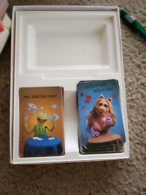Hallmark Jim Henson Muppet Complete Playing Card Decks 1980 Kermit Miss ...