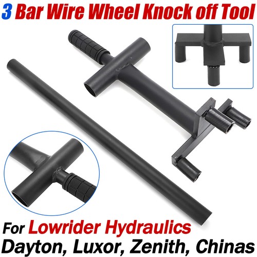 2 + 3 Bar Lowrider Wire Wheel Knock Off Tool Kit For Dayton Luxor ...