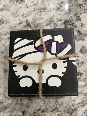 Brand New Sanrio Hello Kitty Halloween Ceramic Coasters- 4pk HK HTF ...