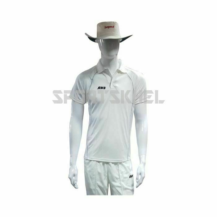 RNS Premium White Half Sleeve Cricket T-Shirt RSN Cricket T shirt WHITE ...