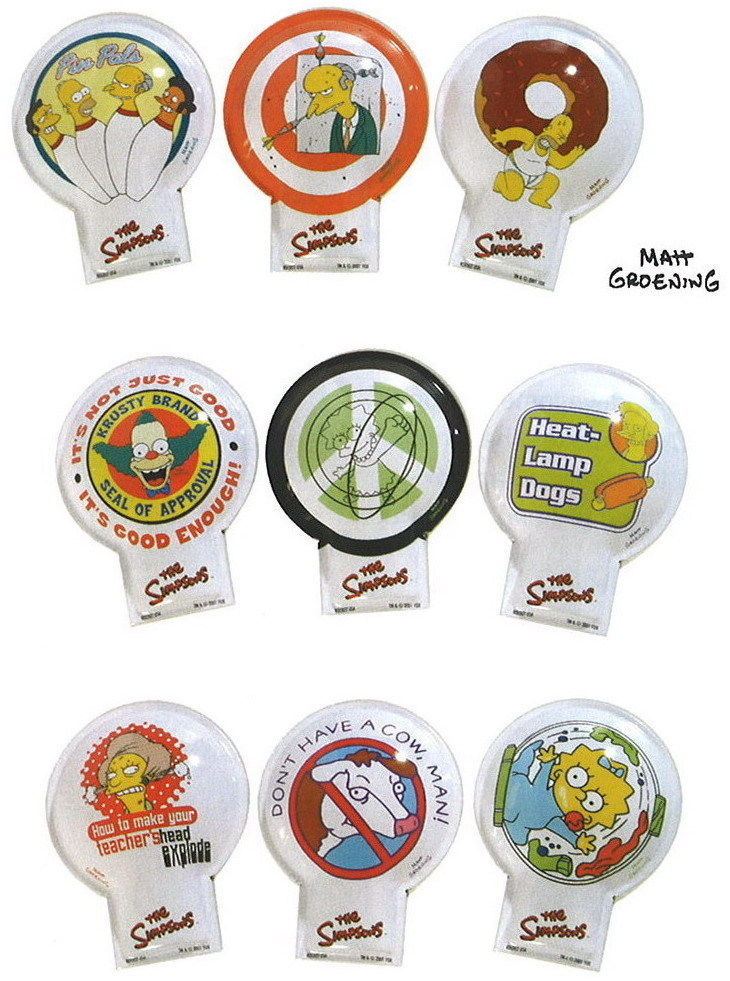 Simpsons Krusty the clown set of 9 Tin clicker Toys | eBay UK