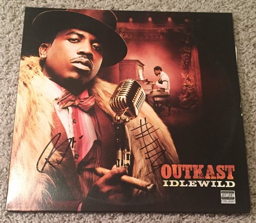 OUTKAST ANDRE 3000 & BIG BOI SIGNED AUTOGRAPH IDLEWILD VINYL ALBUM w ...