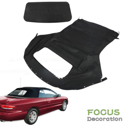 For 96-06 Chrysler Sebring Black Sailcloth Convertible Soft Top ...
