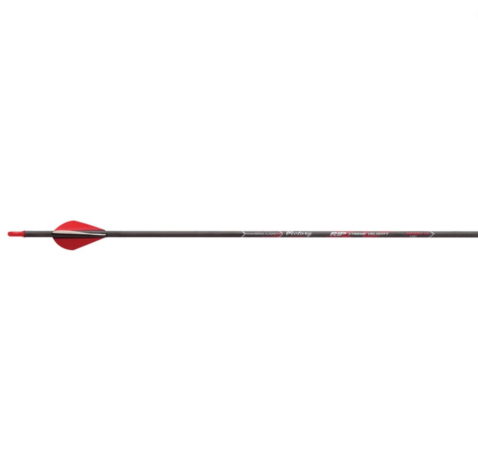 Victory Arrow RIP Gamer Carbon Arrows with 2" Vanes 250/400/500 Spine ...