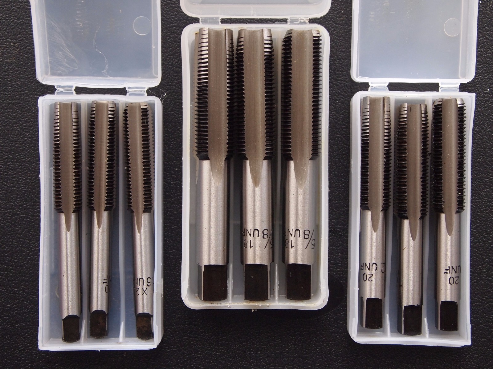 UNF TAP SET 1/8 5/16 5/8 7/16 1/2 1/4 3/8 NEW SET / Options | eBay