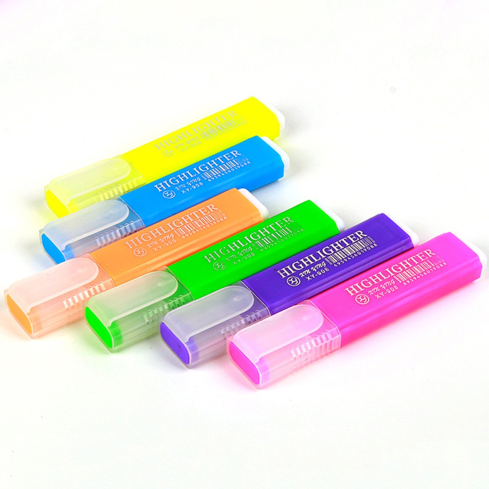 4/6pcs Highlighters Quick Dry Coloring School Color Paint Marker Pens ...