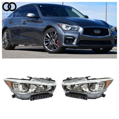 Left&Right Side For 2014-2018-2022 Infiniti Q50 Headlights Assembly LED ...