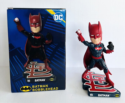 Batman St. Louis Cardinals with baseball 2023 Bobblehead DC Super Hero ...