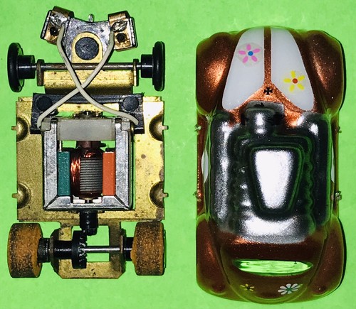 Running Used Riggen Brass Pan HO Scale Slot Car | eBay