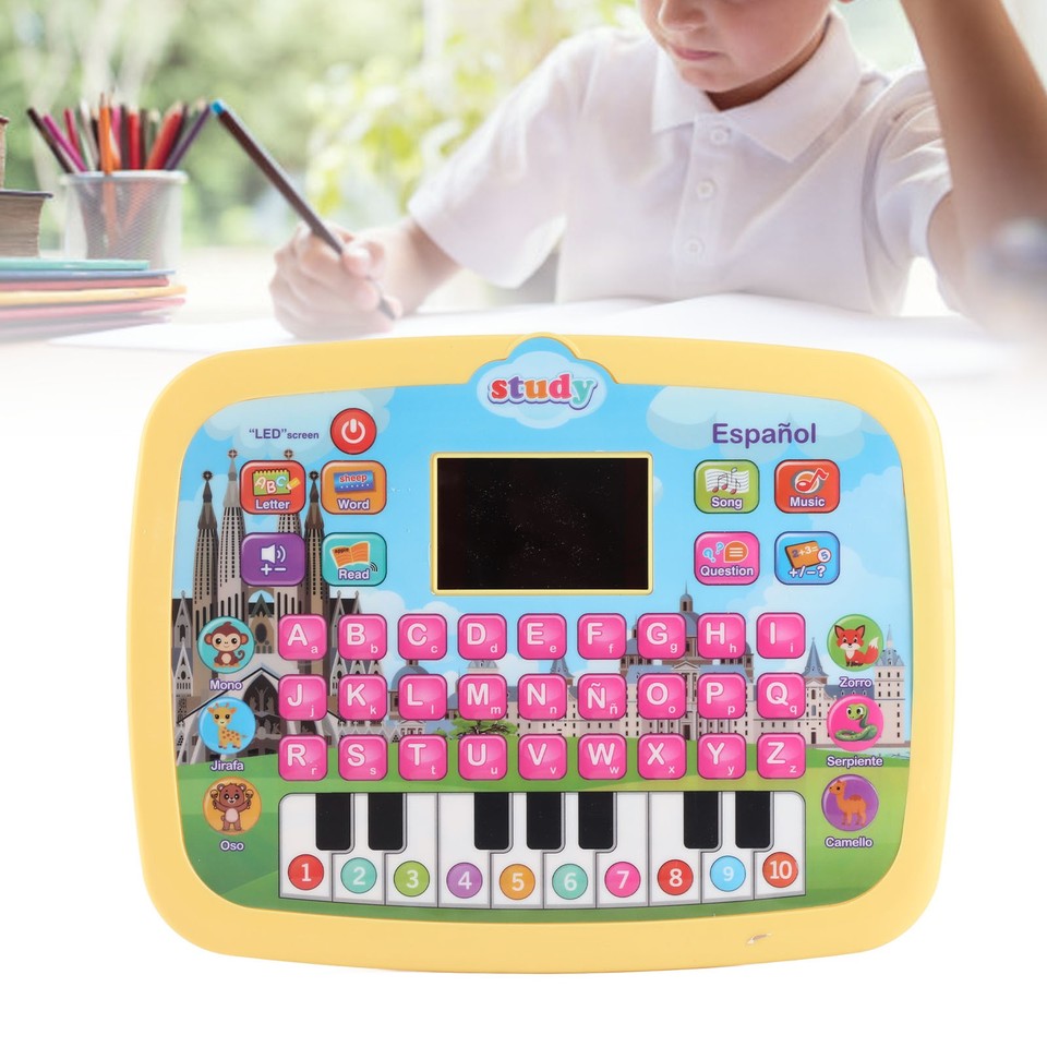 Spanish Learning Tablet Interactive Electronic Spanish Learning Toy ...