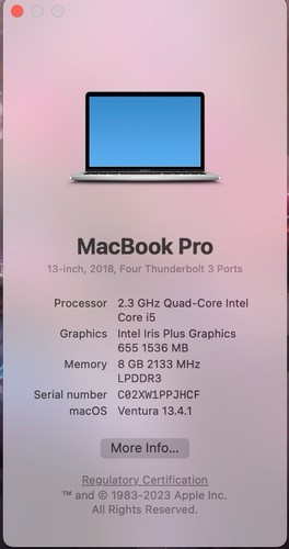 MacBook Pro 13” 2018 | eBay