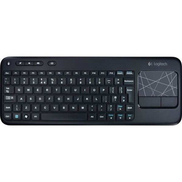 Logitech Wireless Keyboard K400 Plus, Black, USB Receiver, Inbuilt ...