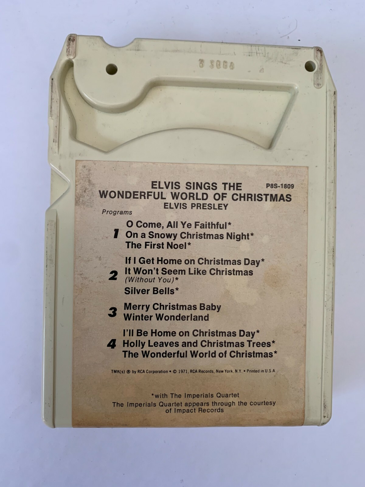 Elvis PRESLEY Sings The Wonderful World of Christmas 8 Track Tape ...