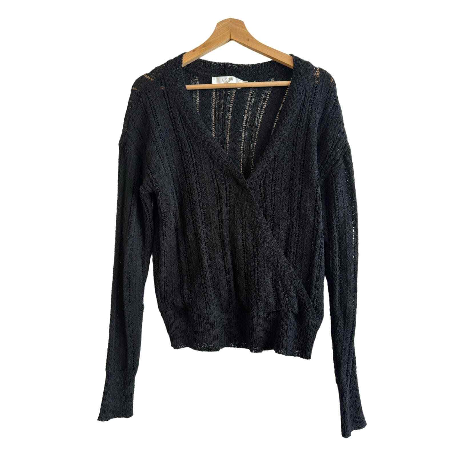 ASTR The Label via REVOLVE wrap front loose knit sweater balletcore ...
