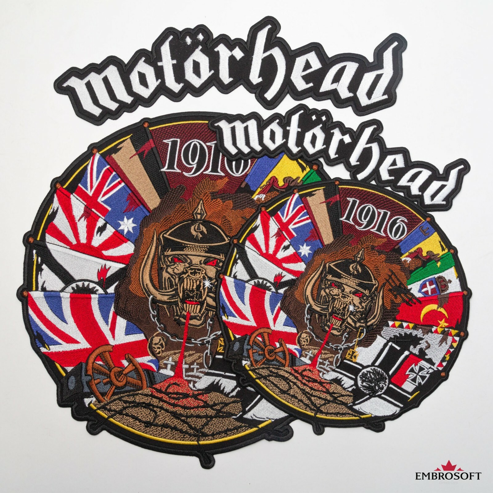 Motorhead 1916 Album Cover Music Hard Rock Band Embroidered Patch Iron / Sew On | eBay