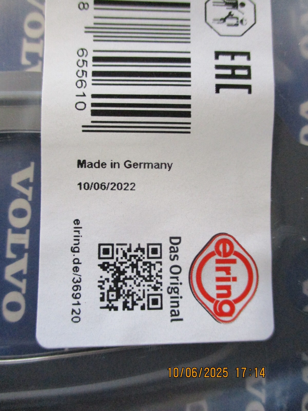 Volvo D13 exhaust manifold gaskets 20855371 6 20781146 20850815 ...