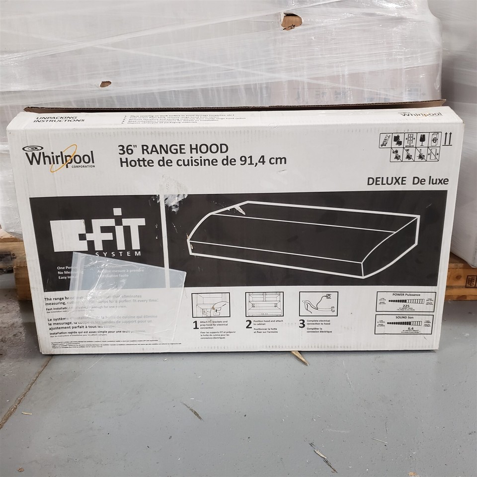 Whirlpool - 36" Convertible Range Hood - Stainless Steel [UXT4236ADS ...