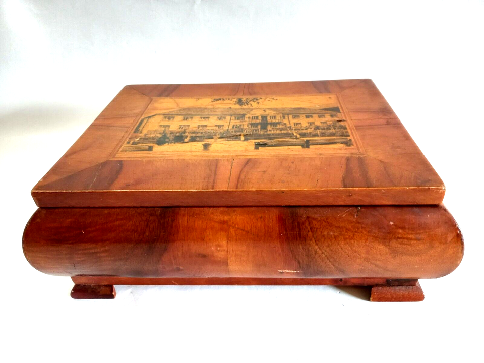 Antique 19th Century Victorian Jewelry Wooden Box Storage Box Handmade ...