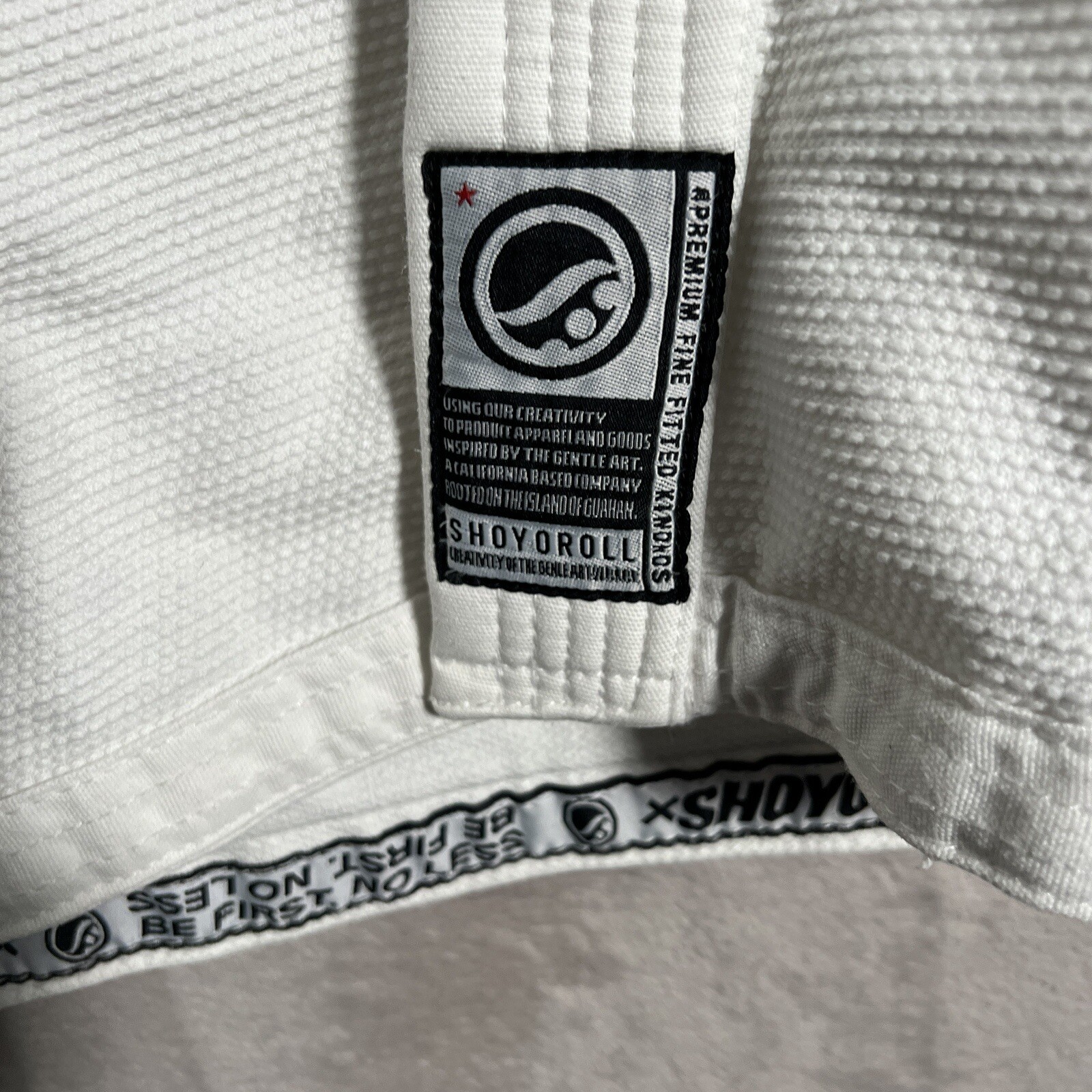 Shoyoroll A1L Gi Top White Gray Patch Top ONLY