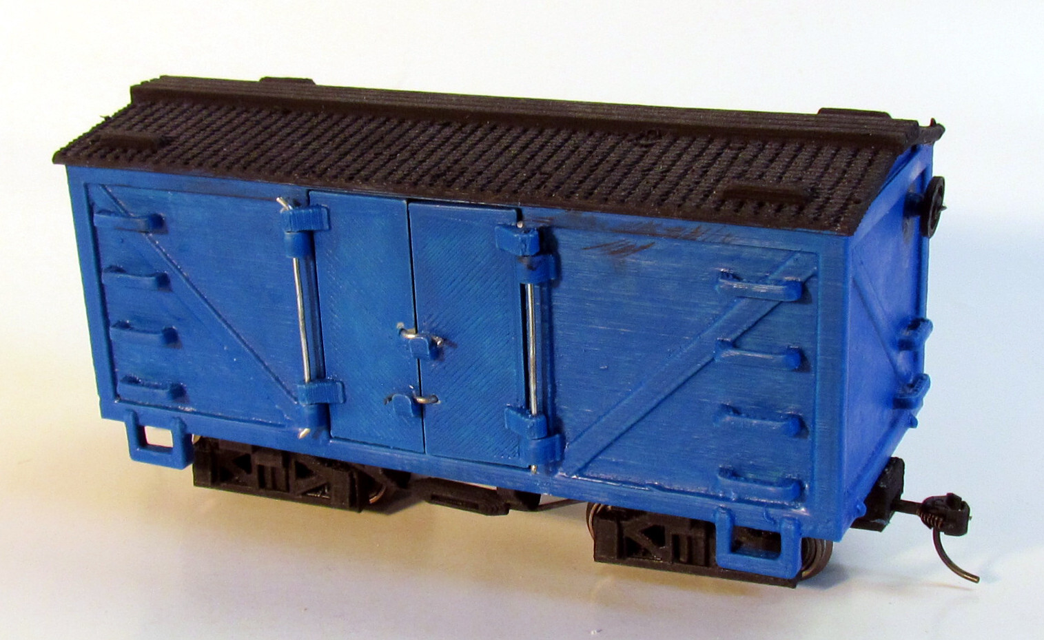 3d Printed On30 1/48 scale narrow gauge model railroad 18ft Box car kit ...