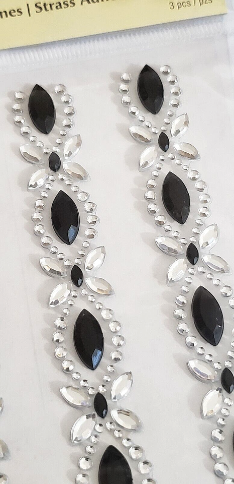 Decorative 7" Adhesive Rhinestone Borders by Recollections - 3 pcs | eBay