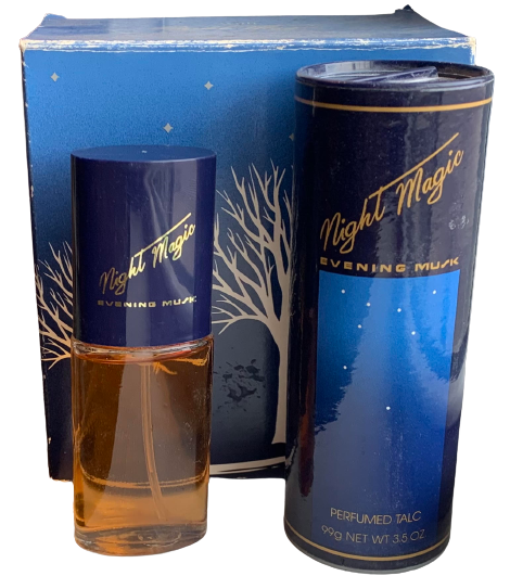 Vintage Avon Night Magic Evening Musk Eau de Cologne & Perfumed Talc ...
