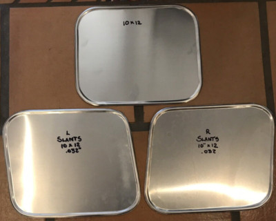 set(3) MOTORCYCLE RACING NUMBER PLATE 2-10"X12"SLANTED&1-10"X12"Al.1/4 ...