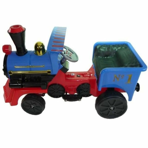 Ride on Kids Electric 12v Battery Powered Play Train Engine - Blue for ...