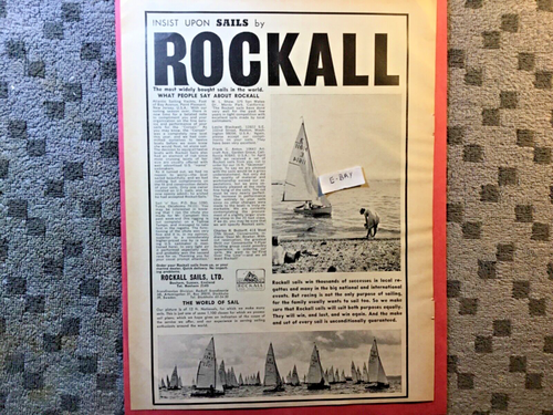1967 Ad. Rockall Sails LTD. Bosham, Sussex, England. | eBay