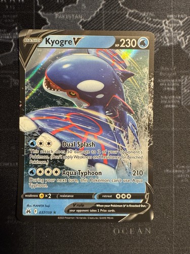 Pokemon TCG Kyogre V 037/159 Crown Zenith Ultra Rare | eBay