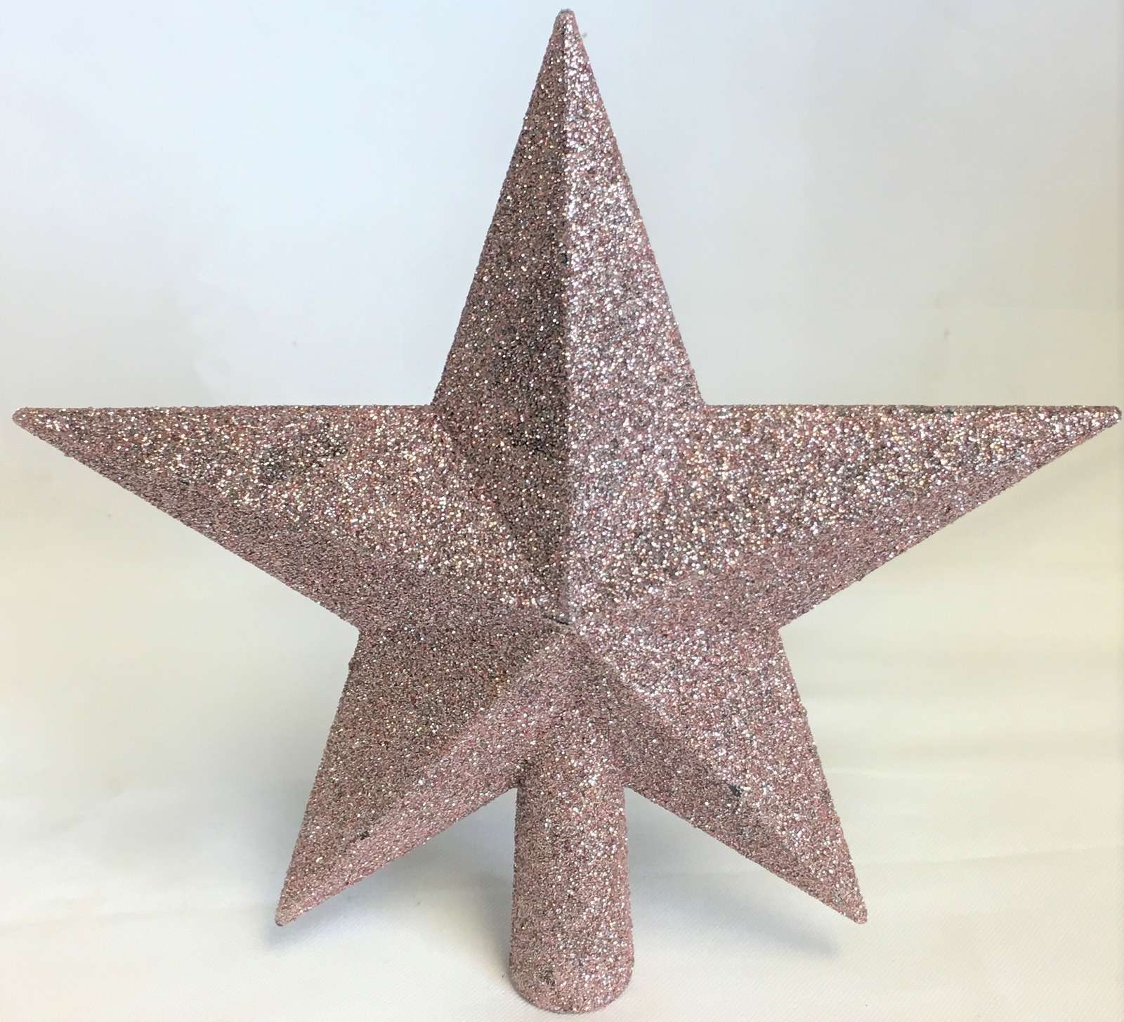 Decoris Bush Pink Rose Gold Colour Christmas Tree Star Topper ...
