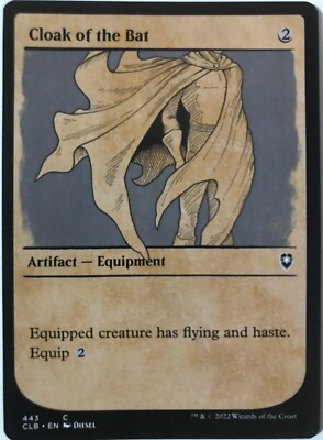 *showcase CLOAK OF THE BAT Baldur's Gate Commander MTG Magic the ...