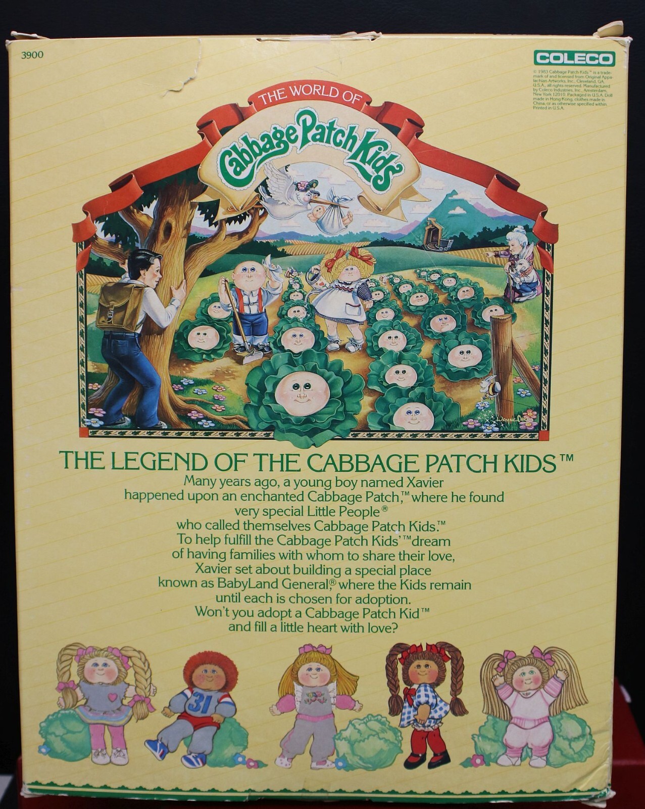 Cabbage Patch Kids 1983 Doll with Original Box Papers Included 3900 ...