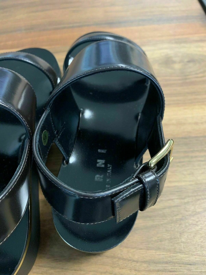 Marni Iconic Wedge Platform Sandals Shoes 40 | eBay Australia