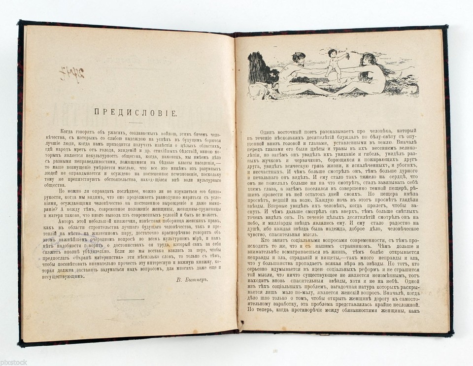 1909 Imperial Russia MATERNAL HEALTH Russian Antique Book Illustrated ...