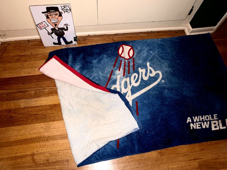 LA DODGERS BEACH BATH TOWEL A Whole New Blue 54"x 29 Time Warner Cable ...