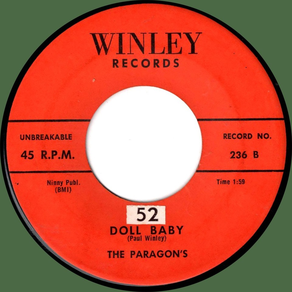 TOMMY COLLINS & PARAGONS Darlin I Love You / Doll Baby 45rpm Winley ...