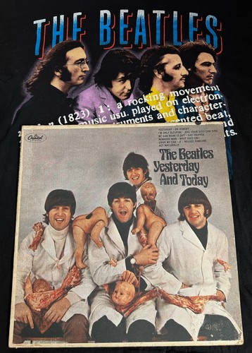 BEATLES BUTCHER COVER RARE 3RD STATE PEELED MONO YESTERDAY & TODAY w ...