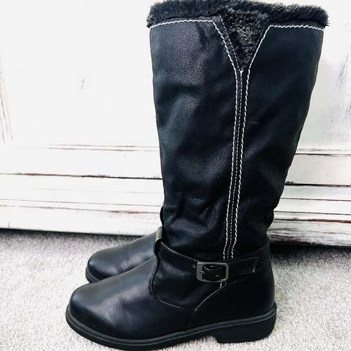 Judith Sport Maryliza Soft Slouchy Vegan Leather Faux Fur Lined Riding ...